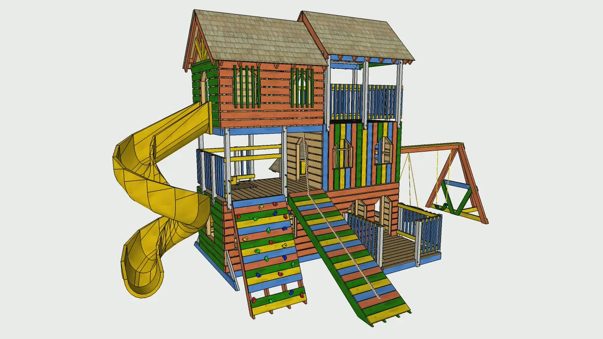 Alpine Playground Plan | 16x32ft Outdoor Swing-Set DIY Project - Paul's ...