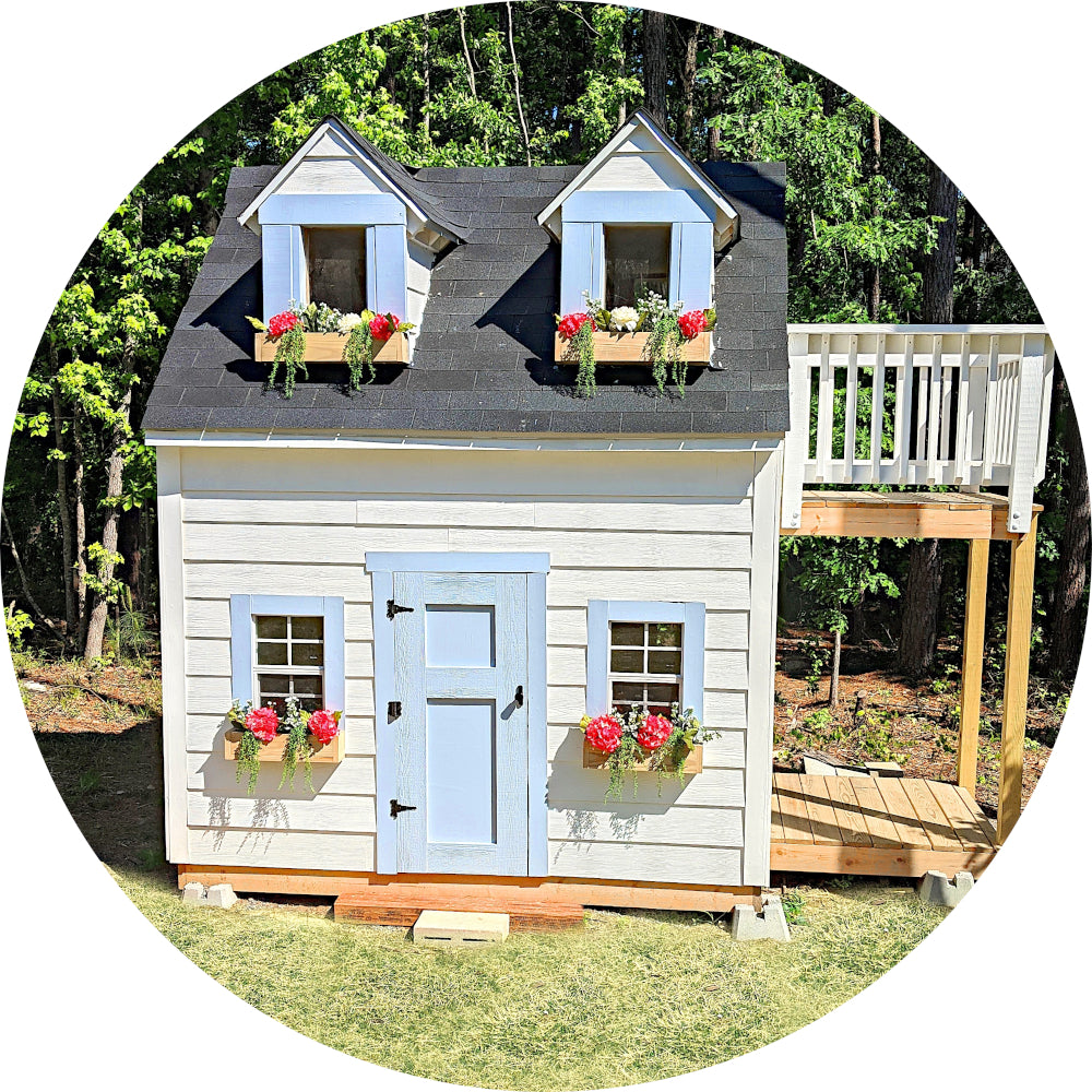 Classic Playhouse Plans | 27 Outdoor Clubhouse Designs for Kids - Paul ...