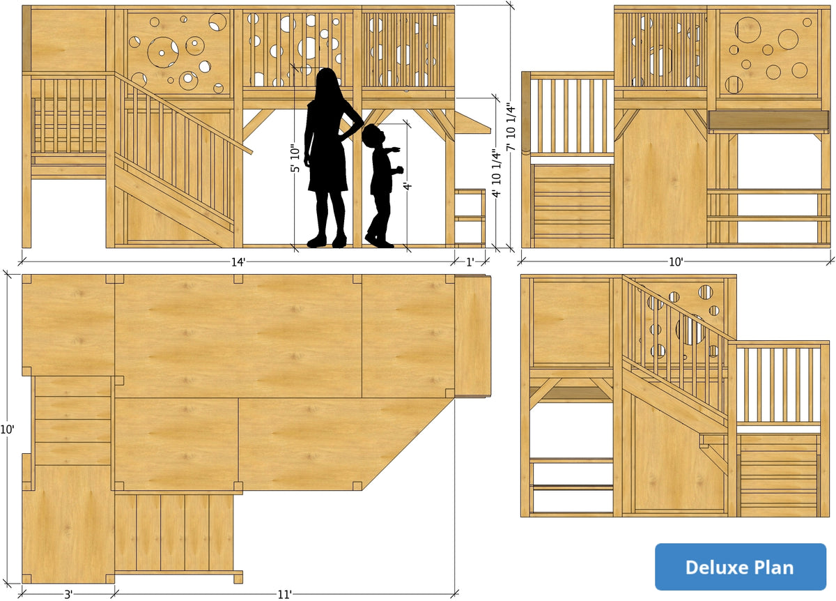 Classroom Loft Plan | Indoor DIY Project for Educators - Paul's Playhouses