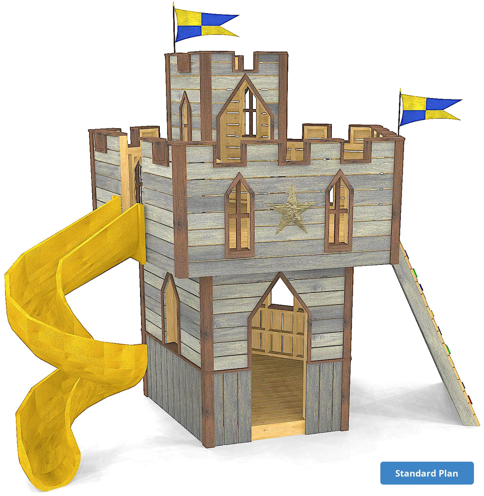 Castle Playhouse Plans | 10 Backyard Fort Playsets for Kids - Paul's ...