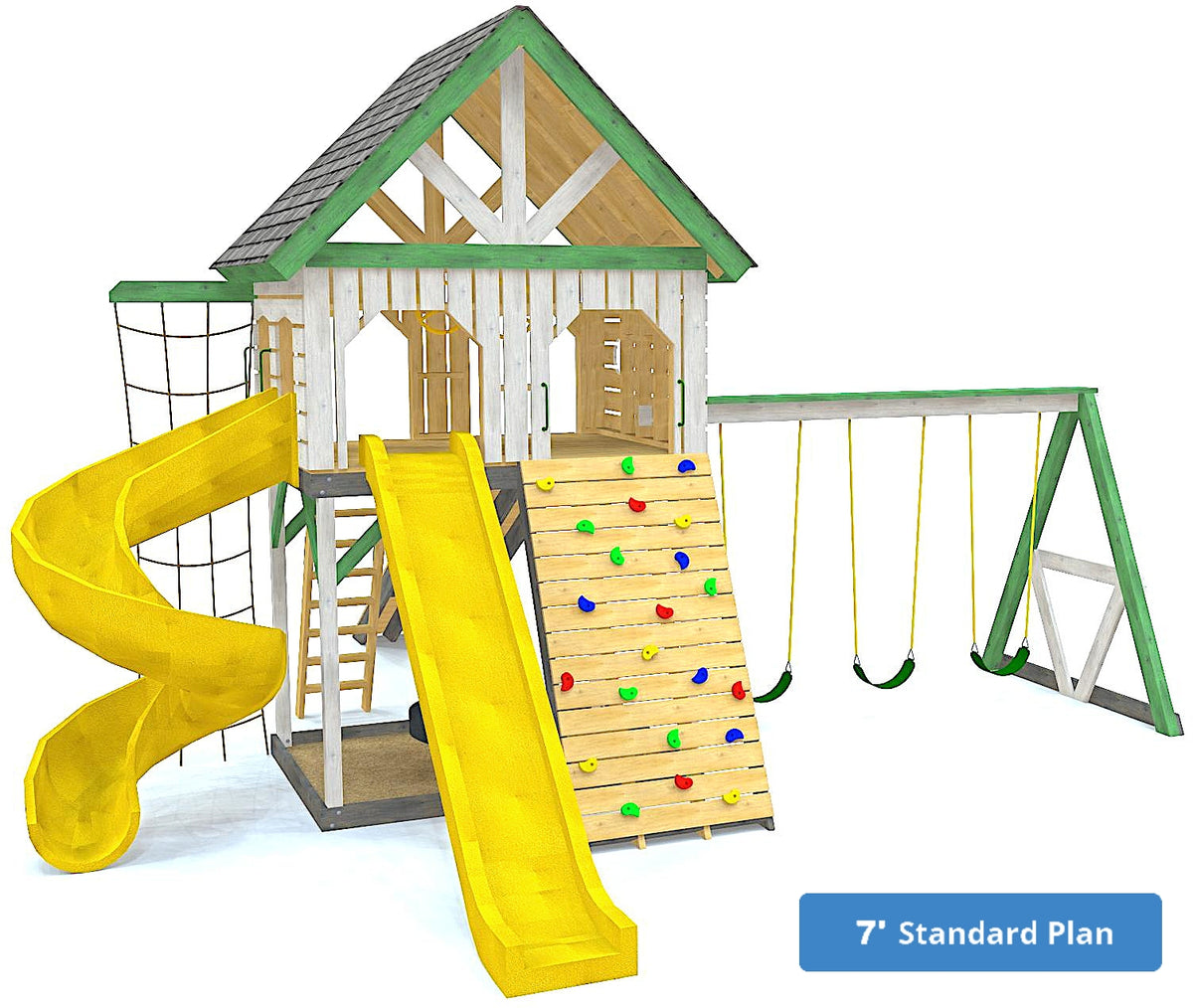 O'Connor Swing-Set Plan | 8x18ft Outdoor DIY Project for Kids - Paul's ...