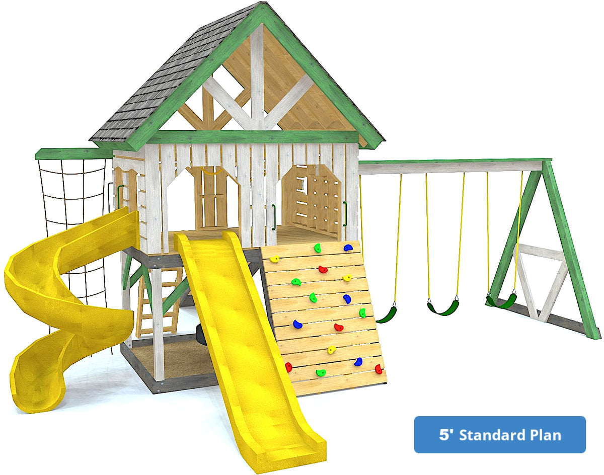O'Connor Swing-Set Plan | 8x18ft Outdoor DIY Project for Kids - Paul's ...