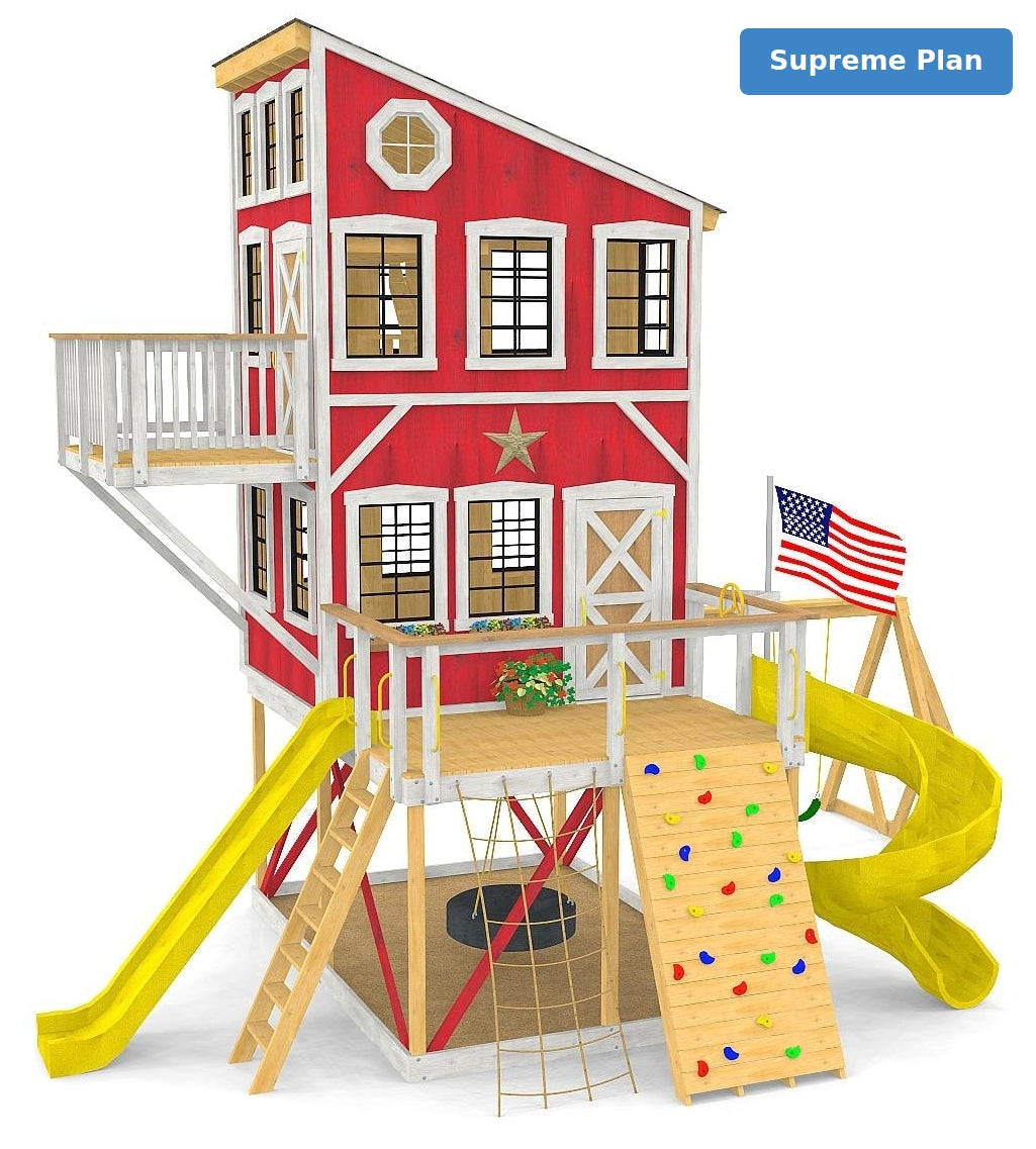 Secret Clubhouse Plan | Elevated 8x10 Lean-to DIY Project for Kids ...