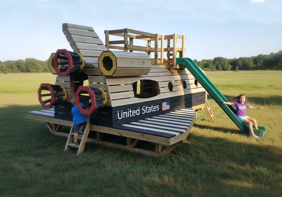 Space Shuttle Playset Plan | 16x20ft Outdoor DIY Project - Paul's ...
