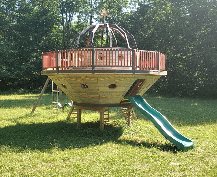 UFO Playground Plan | 23x23ft Outdoor DIY Project - Paul's Playhouses