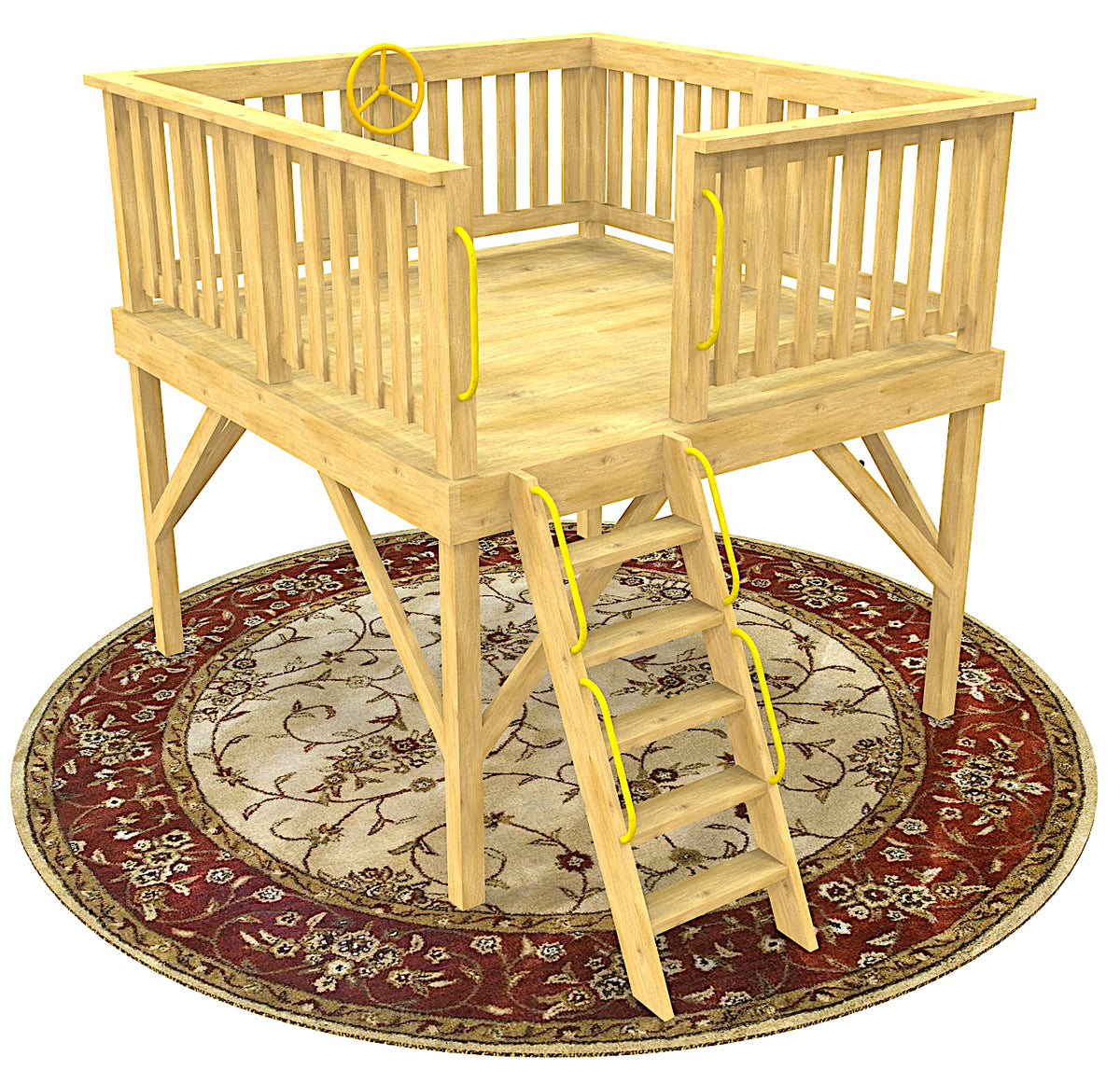 Classroom Reading Loft Plan | Indoor DIY Project - Paul's Playhouses