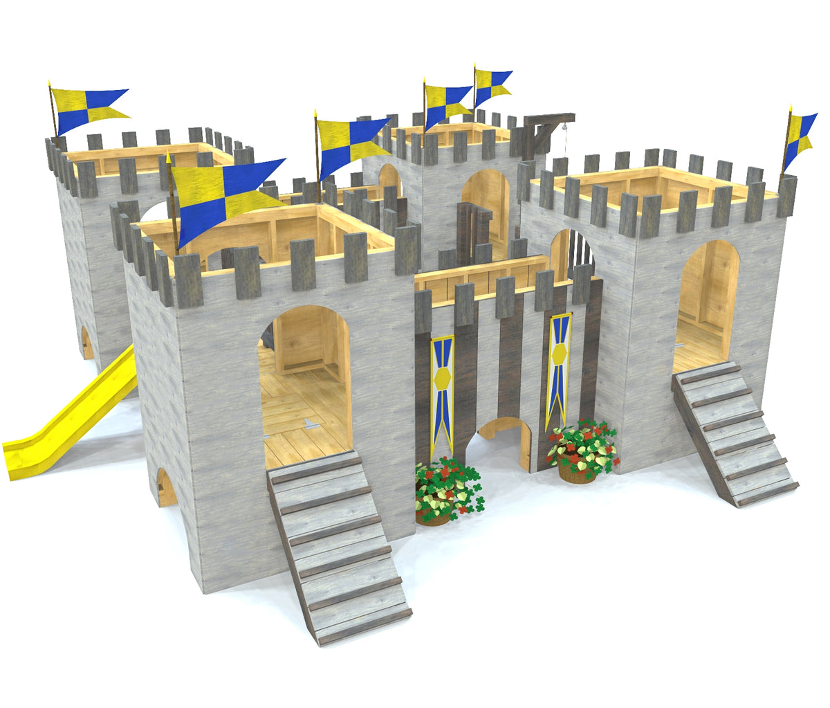 Big Backyard Fort Plan | 16x21ft Outdoor Castle DIY Project - Paul's ...