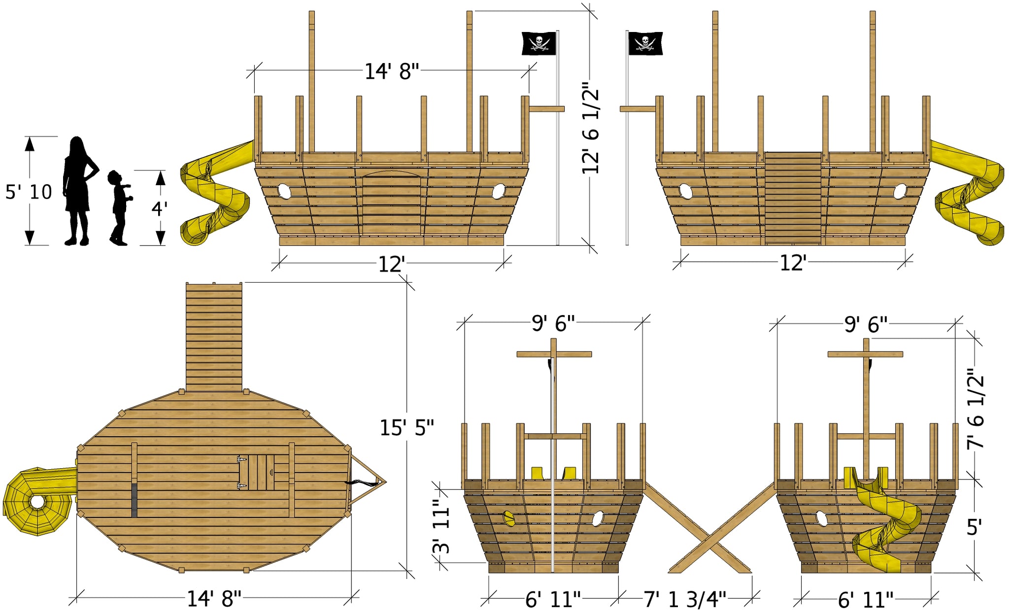Model Pirate Ship Plans