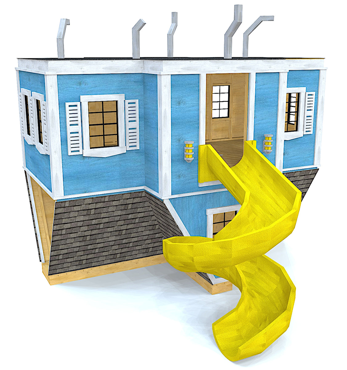 Upside-Down Playhouse Plan | 12x16ft Outdoor DIY Play Project - Paul's ...