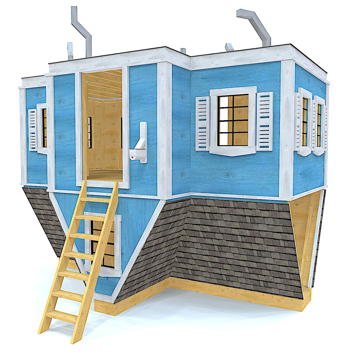 Upside-Down Playhouse Plan | 12x16ft Outdoor DIY Play Project - Paul's ...