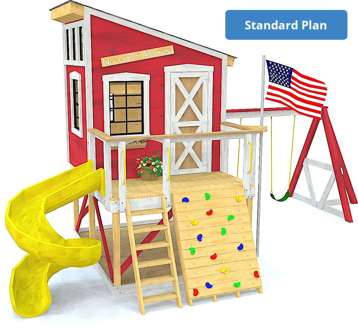 Secret Clubhouse Plan | Elevated 8x10 Lean-to DIY Project for Kids ...