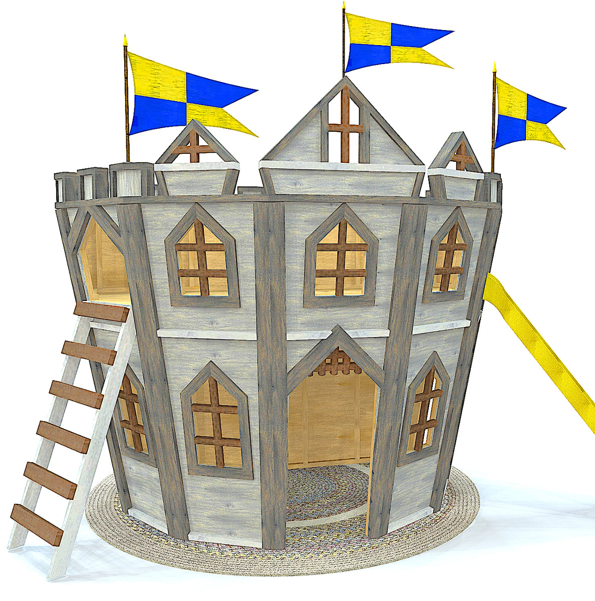 Storybook Castle Plan | 5x11ft Indoor DIY Project - Paul's Playhouses