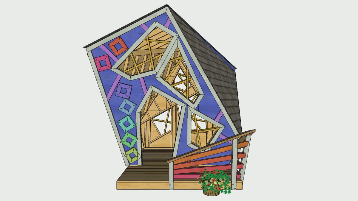 Picasso's Playhouse Plan | 13x15 Wacky DIY Project for Kids - Paul's ...